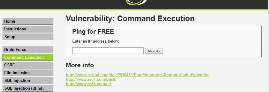 DVWA系列Command Injection_command execution source-CSDN博客