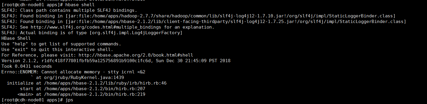 hbase shell命令进不去_hbase error='cannot allocate memory-CSDN博客