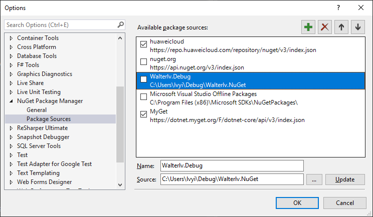 全局或为单独的项目添加自定义的 Nuget 源添加nuget源 Csdn博客 