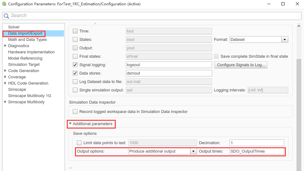 simulink提示错误Invalid OutputTimes specified in the Configuration Parameters dialog for block ...
