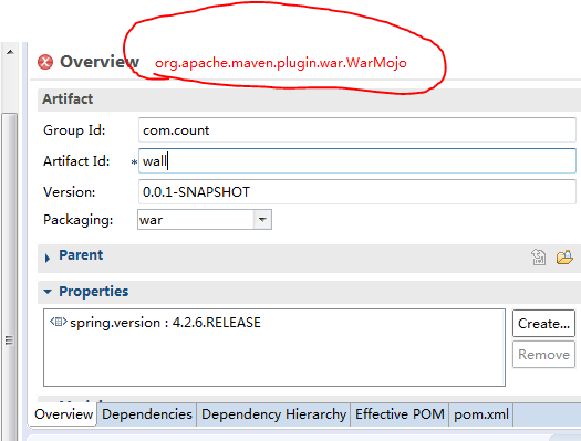 pom 文件报错 org.apache.maven.plugin.war.WarMojo_error injecting: org.apache.maven.plugin.war.warmo ...