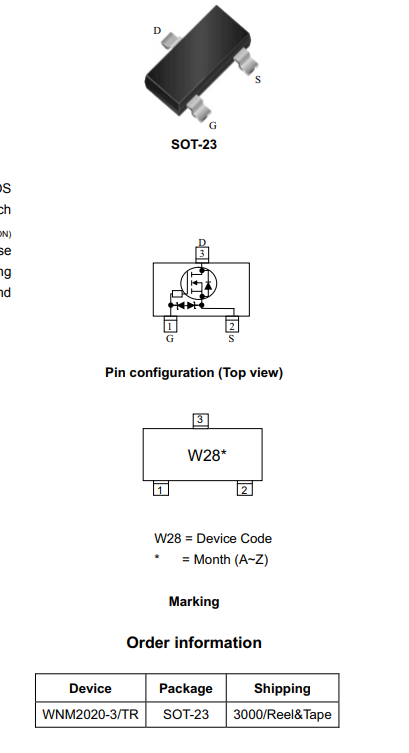 WNM2020 N通道增强型MOS场效应晶体管WILLSEM-CSDN博客