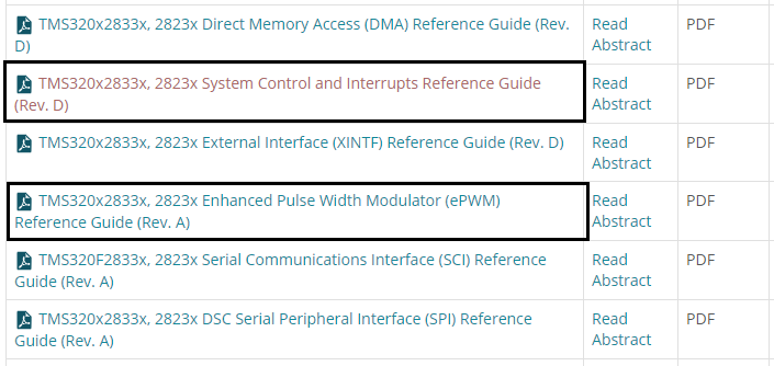 DSP28335入门教程：寄存器手册的下载_28335手册网址-CSDN博客