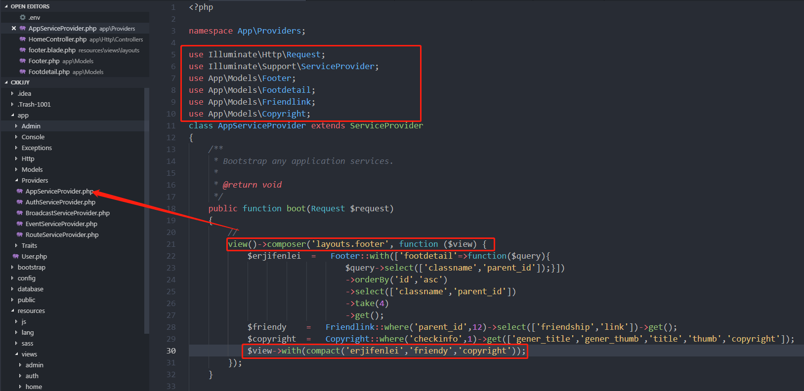 Laravel5 多个视图共享数据laravel查询多表存进视图 Csdn博客 