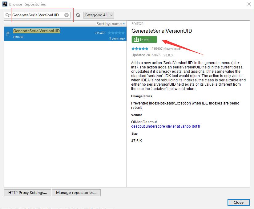 Idea自动生成serialversionuid随机生成serialversionuid 快捷键 Idea Csdn博客 