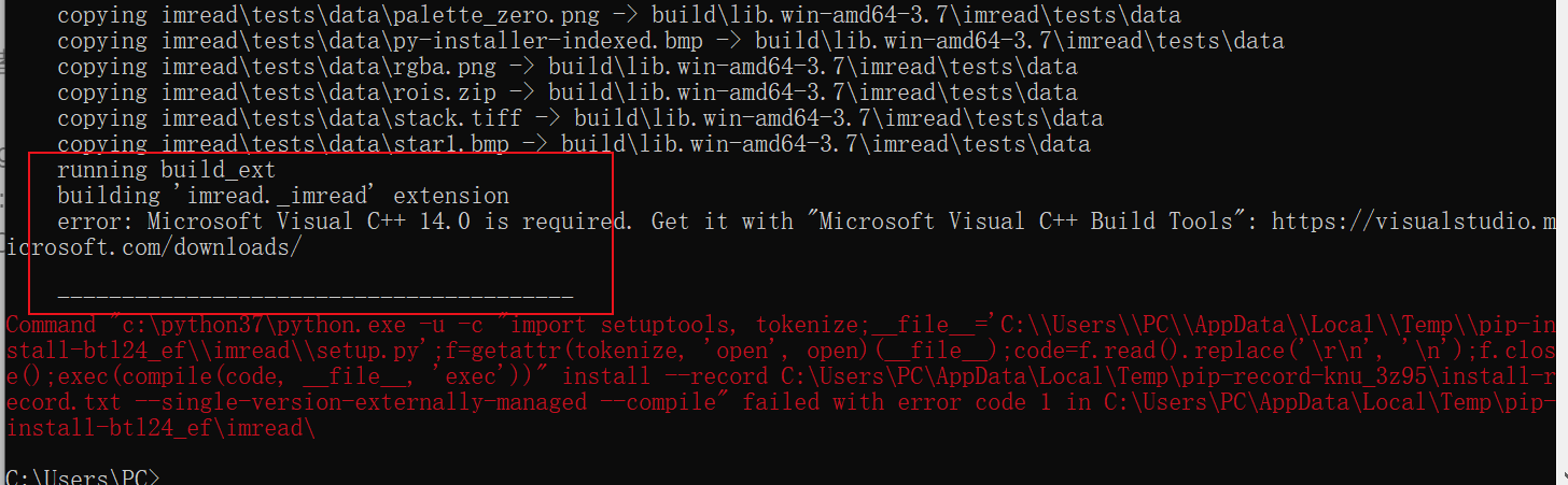 详细python 3.7.2 使用pip 安装XX库要求安装MS C++14.0解决方案_pip安装指定c++编译器-CSDN博客