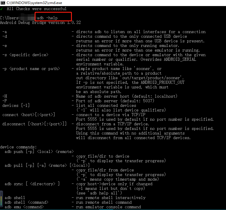 Adb常用命令adb Help Csdn博客 