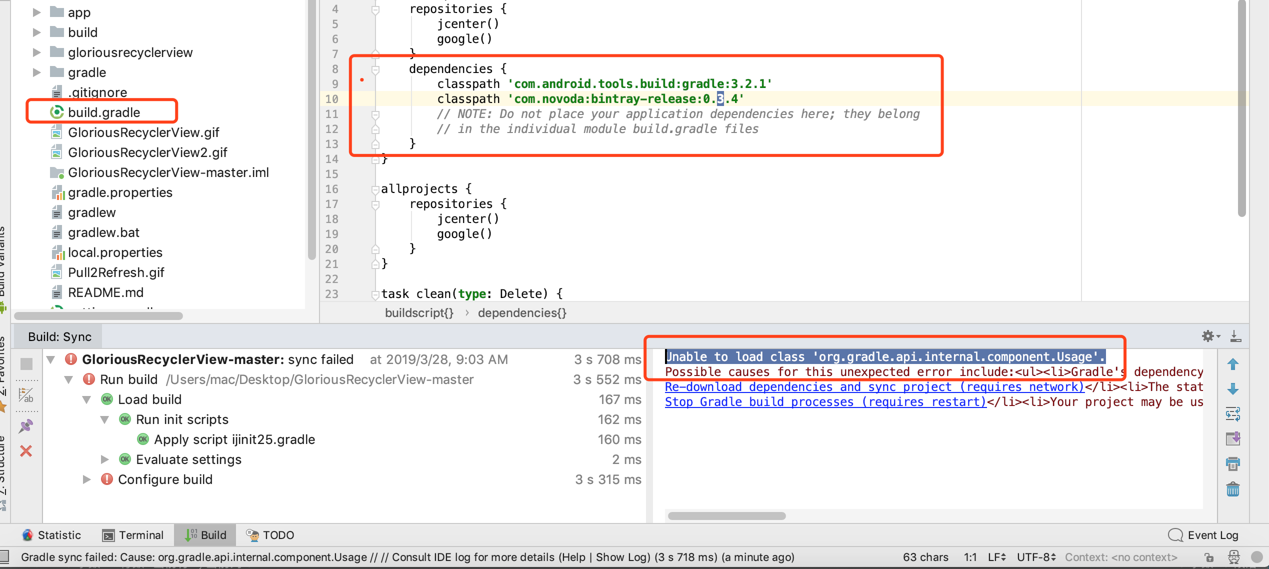 Unable to load class 'org.gradle.api.internal.component.Usage'._unable to load class 'org.gradle ...