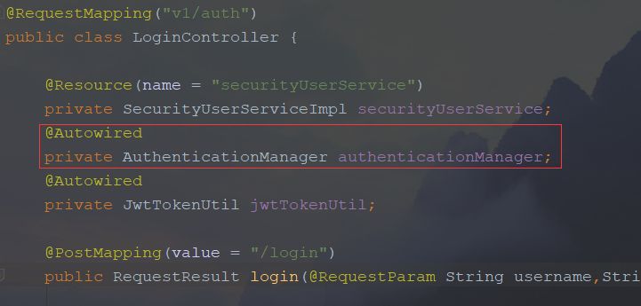 AuthenticationManager 无法注入_authenticationmanagerbean-CSDN博客