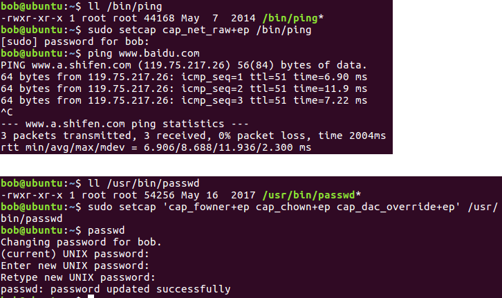 setuid与capability_指出每个权能对应的系统调用,简要解释功能-CSDN博客