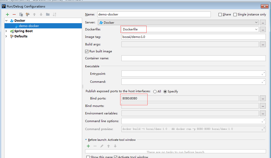 Intellij IDEA快速实现Docker镜像部署_intellij idea docker-CSDN博客