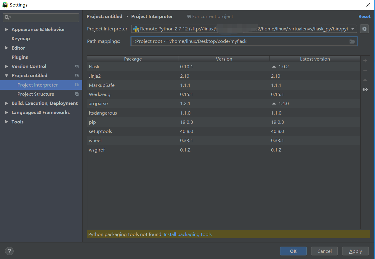 pycharm连接Ubuntu虚拟机 virtualenv创建虚拟环境-CSDN博客