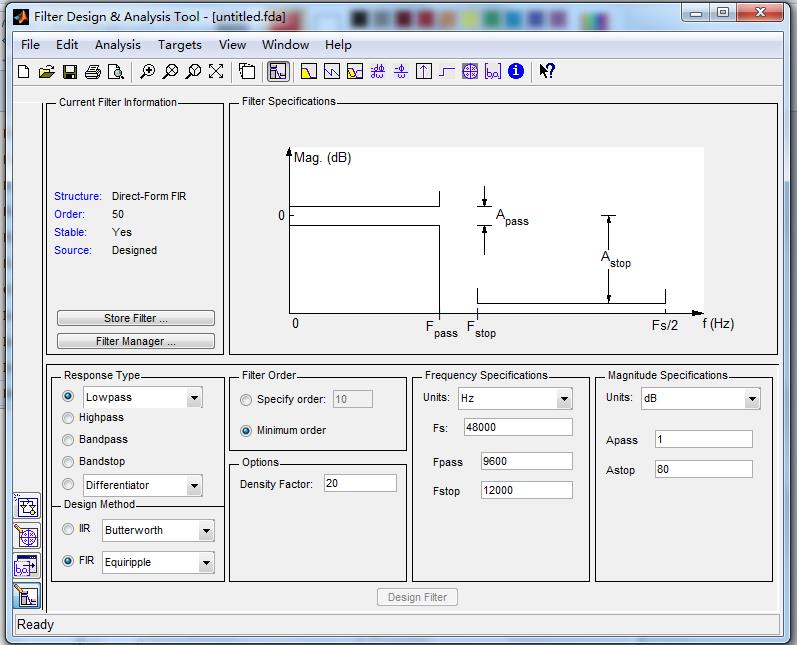 MATLAB Filter Designer实际应用_filterdesigner-CSDN博客