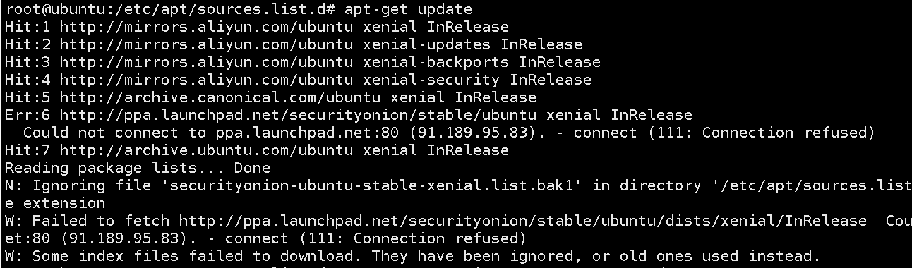 Could not connect to ppa.launchpad.net:80 (91.189.95.83). - connect (111: Connection refused)错误 ...
