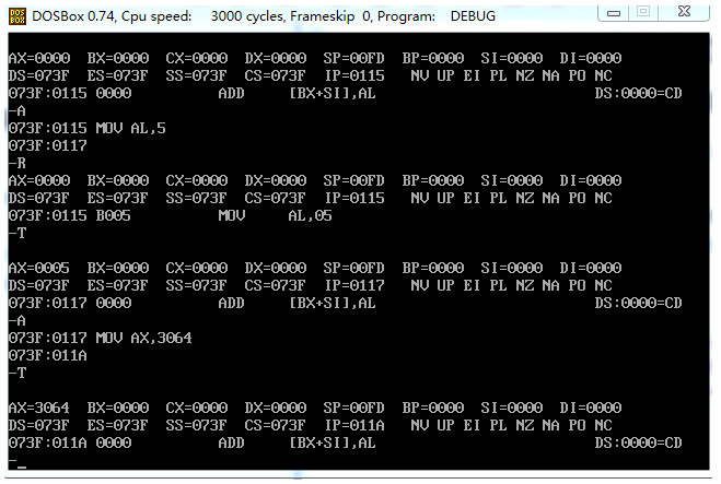 80x86的寻址方式及Dosbox演示_如何使用dosbox寻址方式-CSDN博客