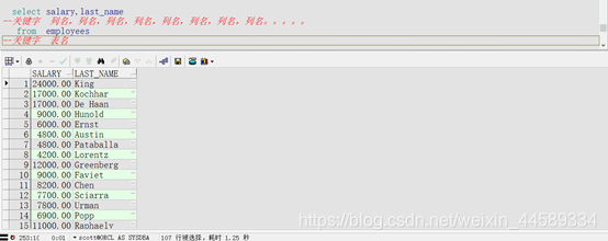 Oracle数据库中的select关键字解析oracle数据库select字段关键字 Csdn博客