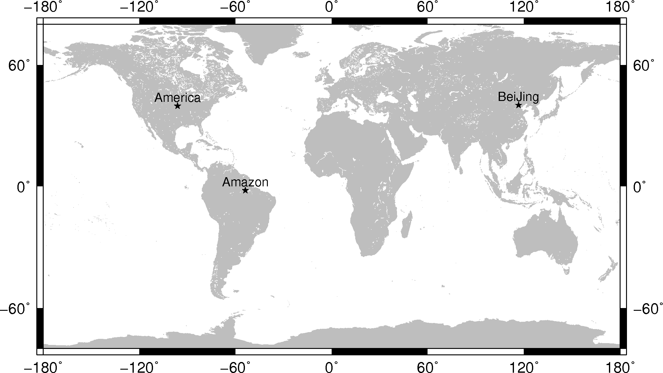 【GMT5】在全球地图上绘制点和文字_gmt5 绘制全球地图代码-CSDN博客