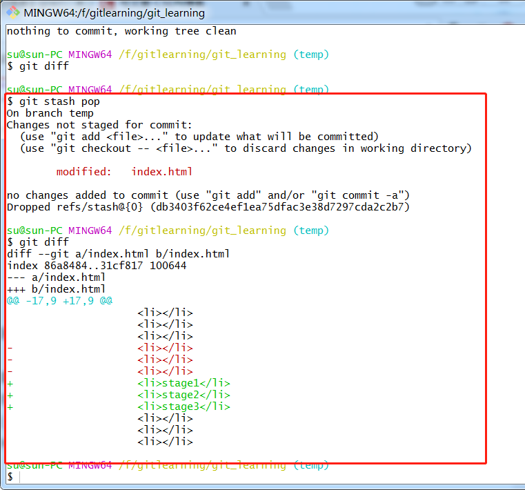 git命令中git stash pop 与git stash apply的区别-CSDN博客