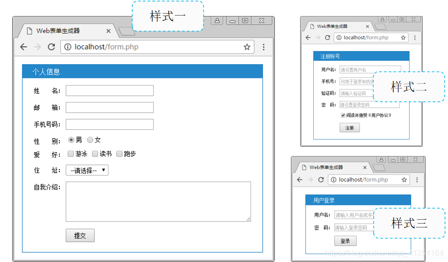 Php—web表单生成器用php实现一个简易的web表单生成器 Csdn博客