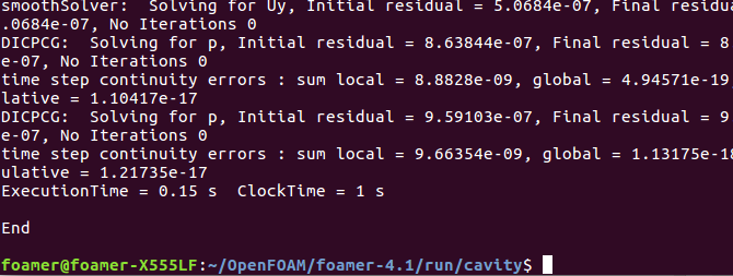 openFoam4.0 学习记录（一）：Tutorials 之 Lid-driven Cavity Flow_paraview中controldict讲解-CSDN博客