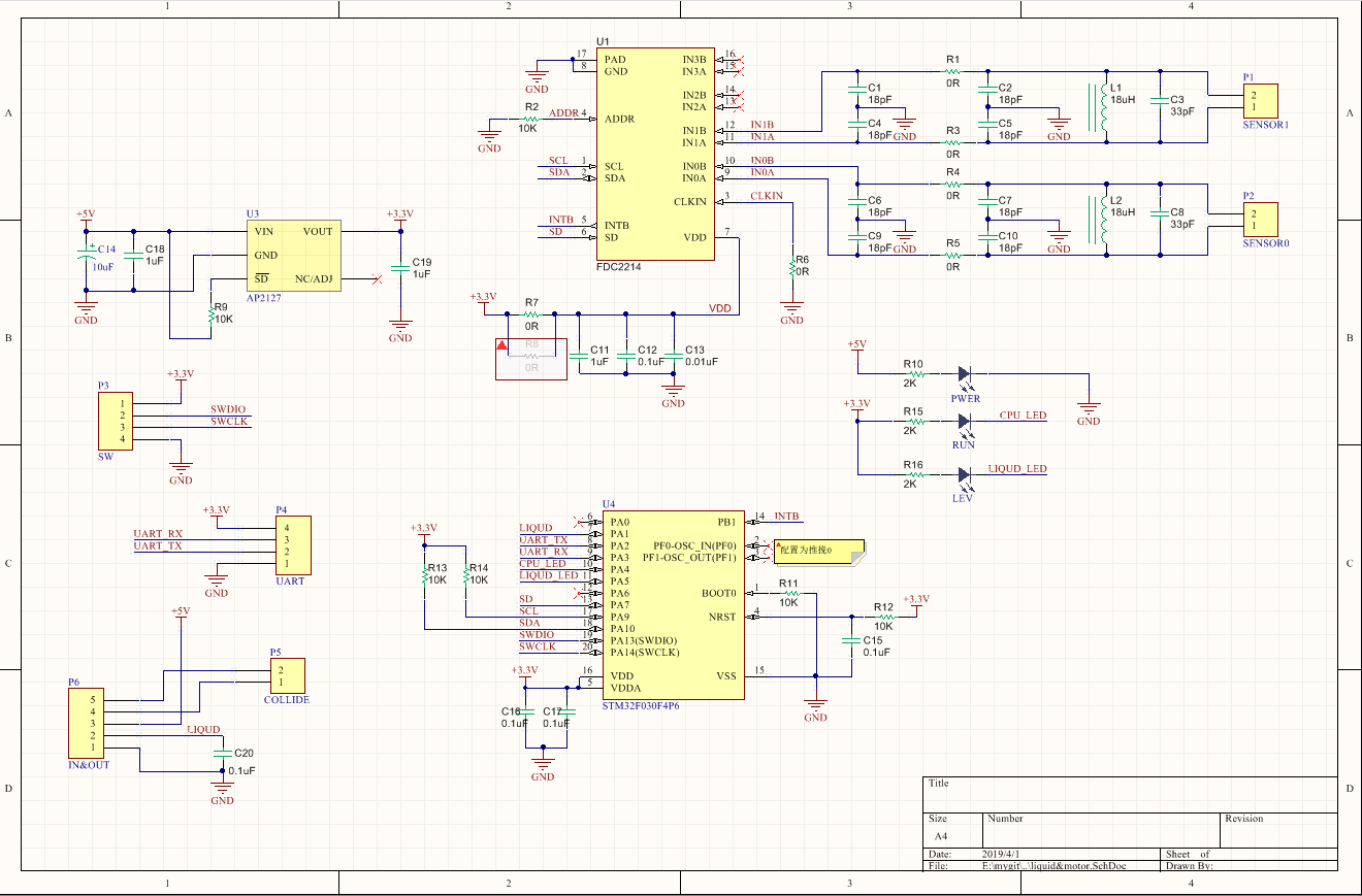 FDC2214电容检测芯片-液位检测（金属探针探测液面）方案分析_电容测量芯片-CSDN博客