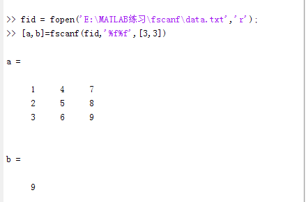 MATLAB中fscanf函数用法的具体例子_fscanf matlab-CSDN博客