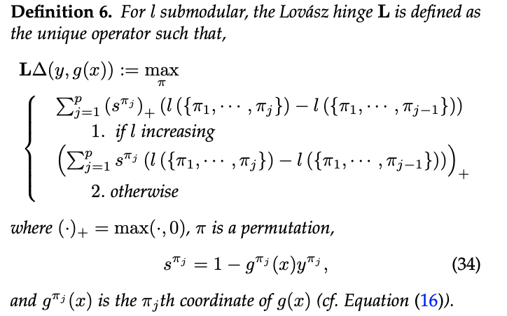 The Lovasz Hinge: A Novel Convex Surrogate for Submodular Losses-CSDN博客