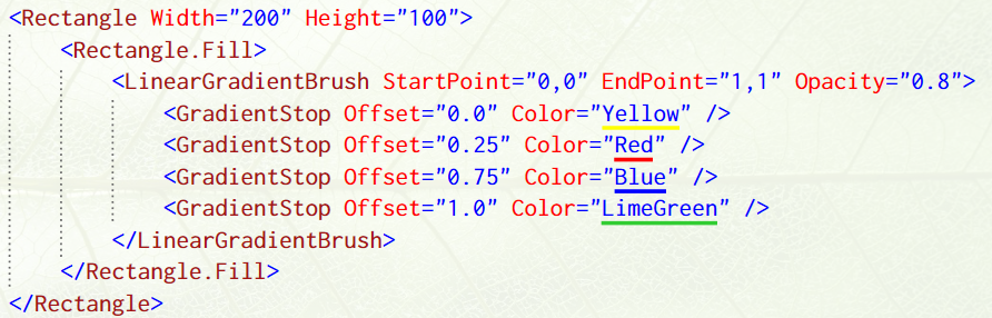 WPF 之渐变色（LinearGradientBrush）_wpf lineargradientbrush-CSDN博客