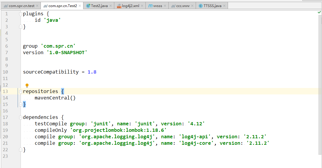 IDEA gradle lombok log4j 使用_lombok gradle log4j-CSDN博客