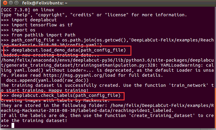 DeepLabCut使用教程之二--示例：Demo项目_deeplabcut evaluate 生成csv 文件-CSDN博客