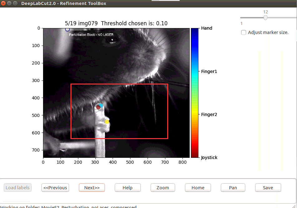 DeepLabCut使用教程之二--示例：Demo项目_deeplabcut evaluate 生成csv 文件-CSDN博客