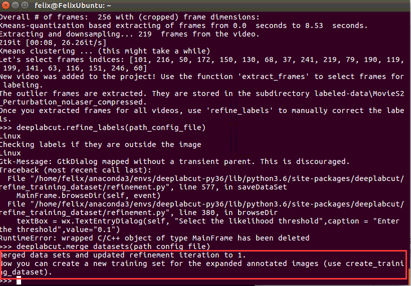 DeepLabCut使用教程之二--示例：Demo项目_deeplabcut evaluate 生成csv 文件-CSDN博客