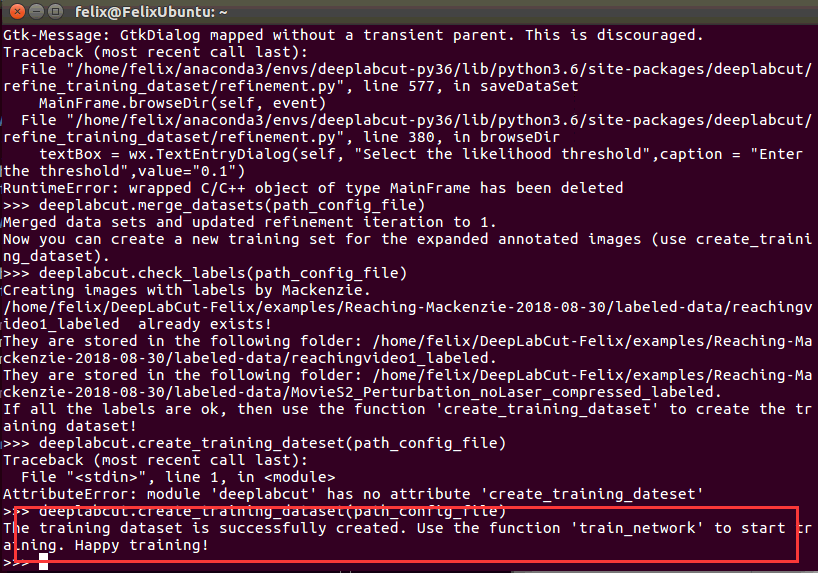 DeepLabCut使用教程之二--示例：Demo项目_deeplabcut evaluate 生成csv 文件-CSDN博客
