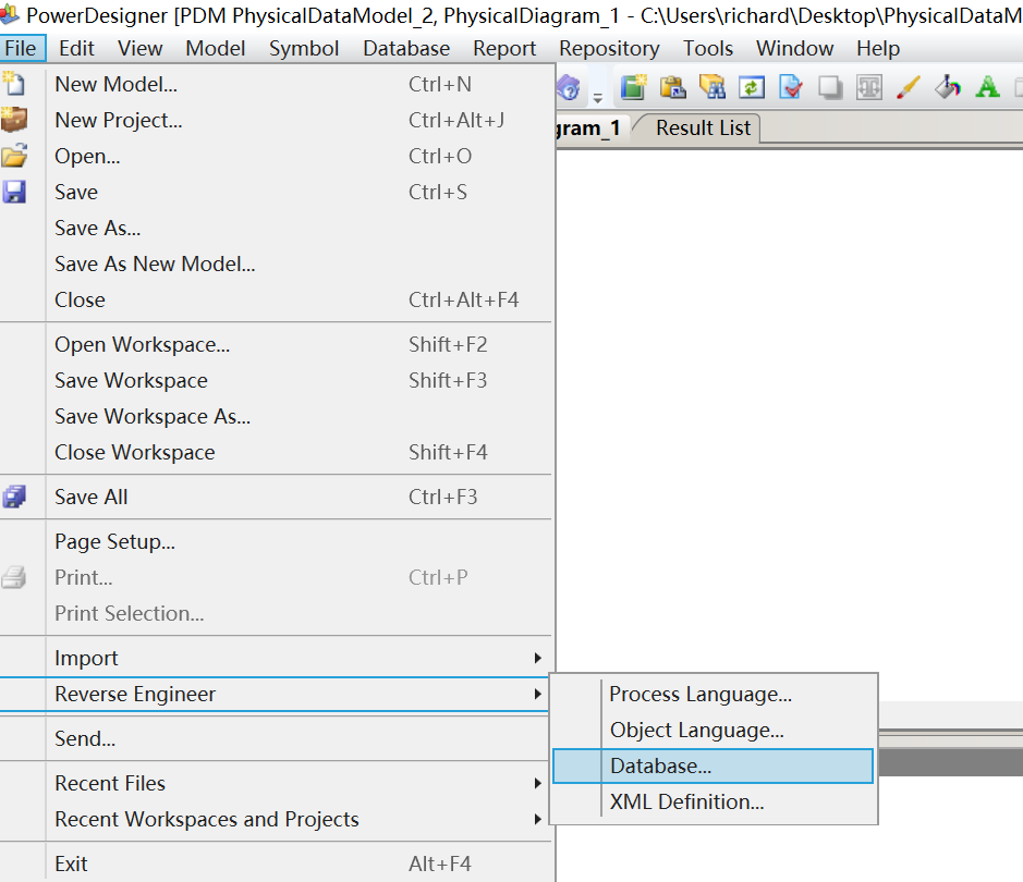 记一次需求解决: Power Designer 生成 LDM OOM PDM 等_powerdesigner 根据sql生成ldm-CSDN博客