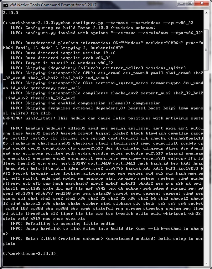 在windows下编译Botan_botan3 win10编译-CSDN博客
