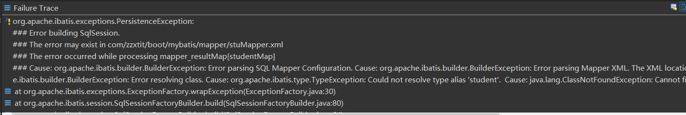 mybatis遇到问题解决方法---- Error building SqlSession_error while building ibatis sqlsessionfactory: nul ...