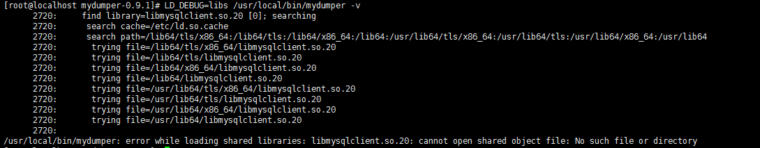 Mydumper工具安装的错误处理以及使用mydumper Error While Loading Shared Libraries Li Csdn博客 