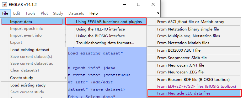 针对Matlab脑电数据EEG处理、 eeglab工具箱、Neuracle数据采集操作要点事项_博瑞康脑电采集教程-CSDN博客