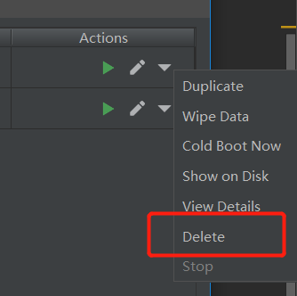 Android Studio | 删除创建的Virtual Device_dubbing virtual device-CSDN博客