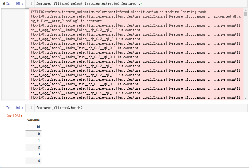 tsfresh中利用select_features函数提取并过滤时间序列特征,所有特征被过滤掉的解决办法_selectfeatures-CSDN博客