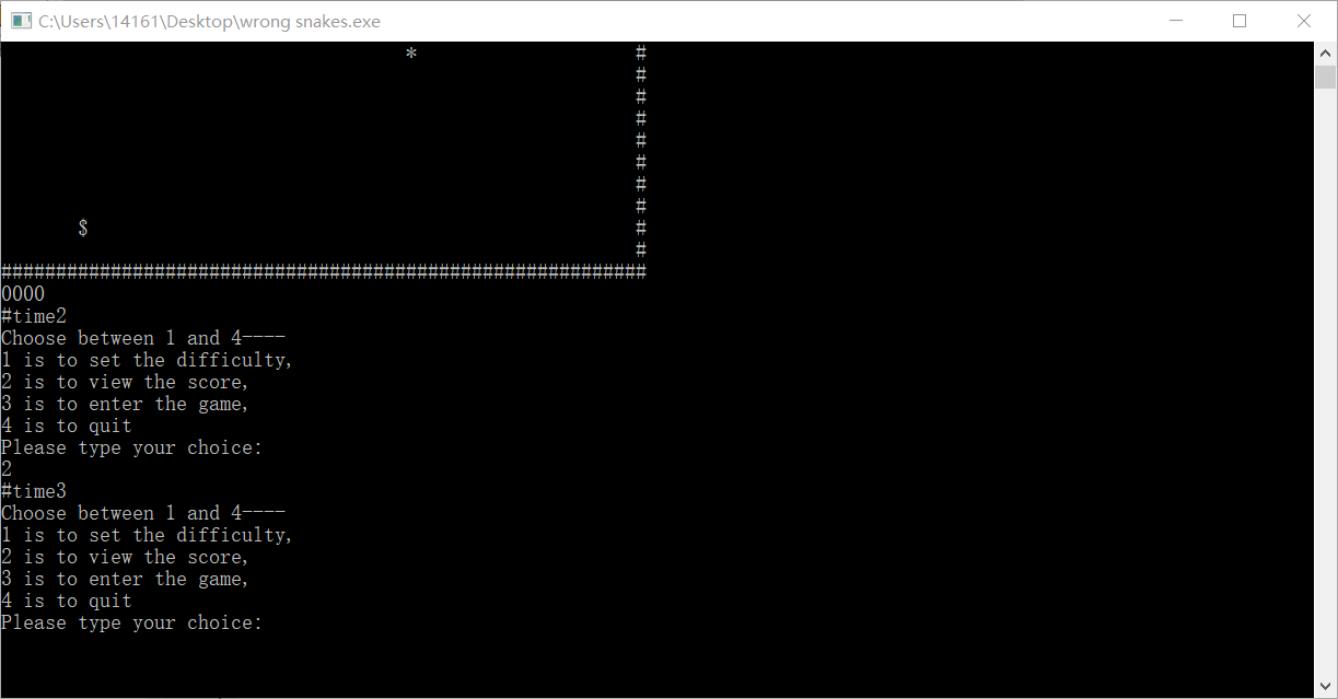 C++ simple snake - Programmer Sought