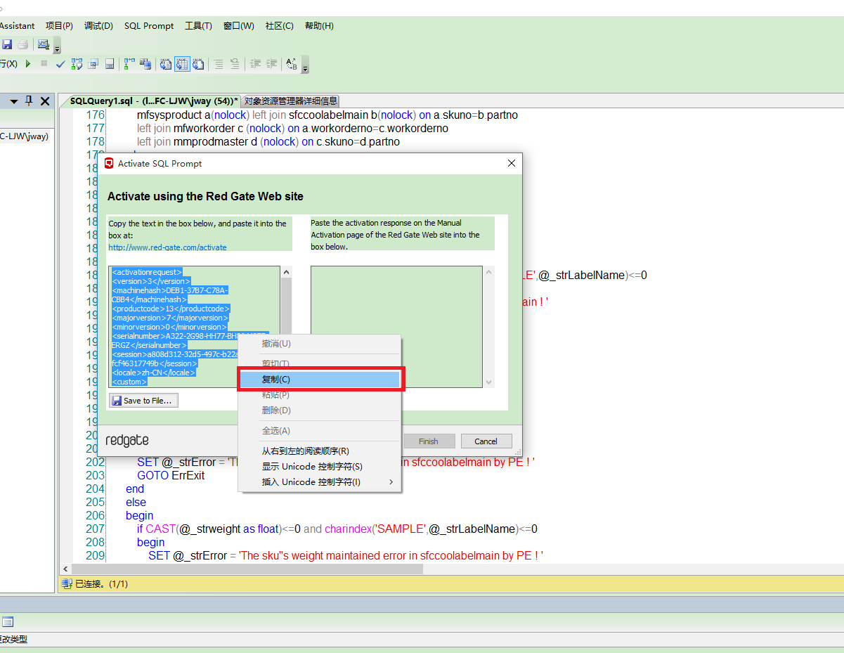 SQL SERVER插件之SQLPrompt 激活使用_sql prompt激活-CSDN博客