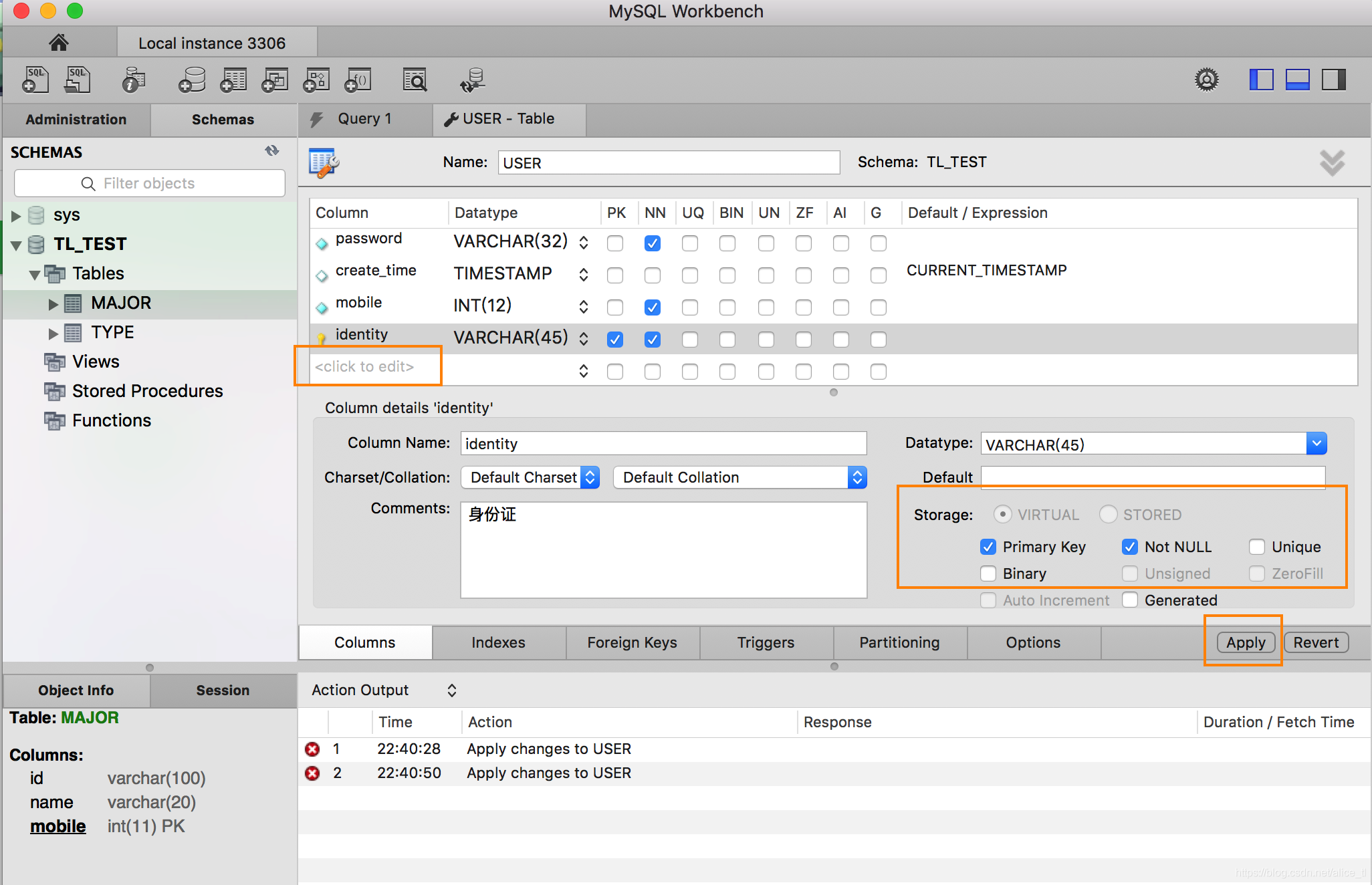 数据库:mysql Workbench添加数据库、表格和数据 Mysql Workbench 增加数据类型 Csdn博客