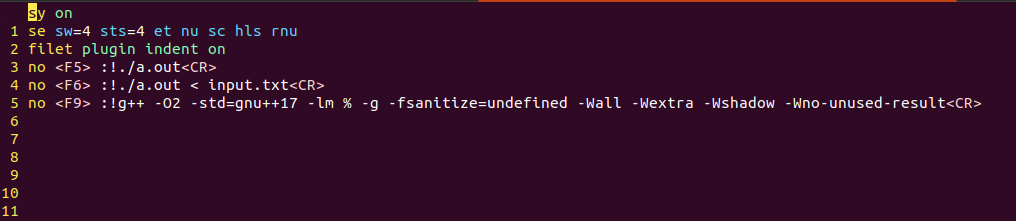ACM / ICPC竞赛环境（Ubuntu）Vim设置_icpc ubuntu-CSDN博客