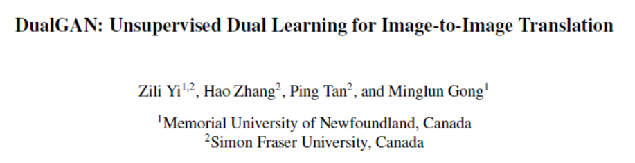 DualGAN-CSDN博客