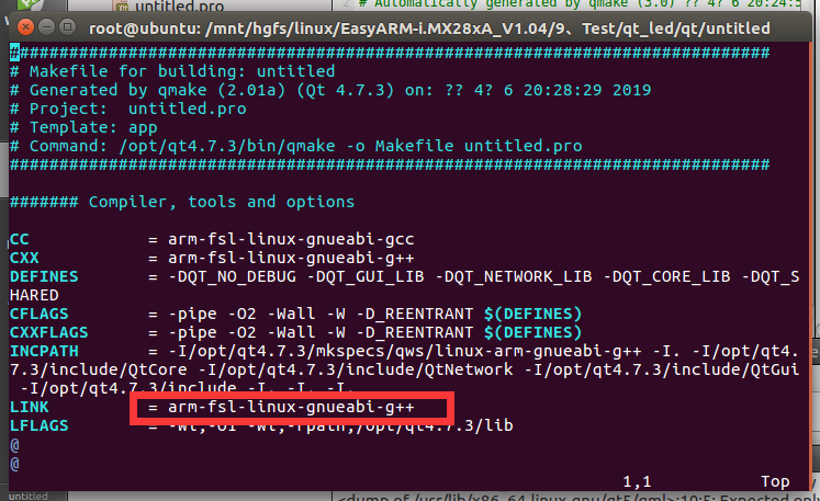 syntax error:unexpected“)“(qt交叉编译链)_qtcore.version:1:1: syntax error, unexpected $end,-CSDN博客
