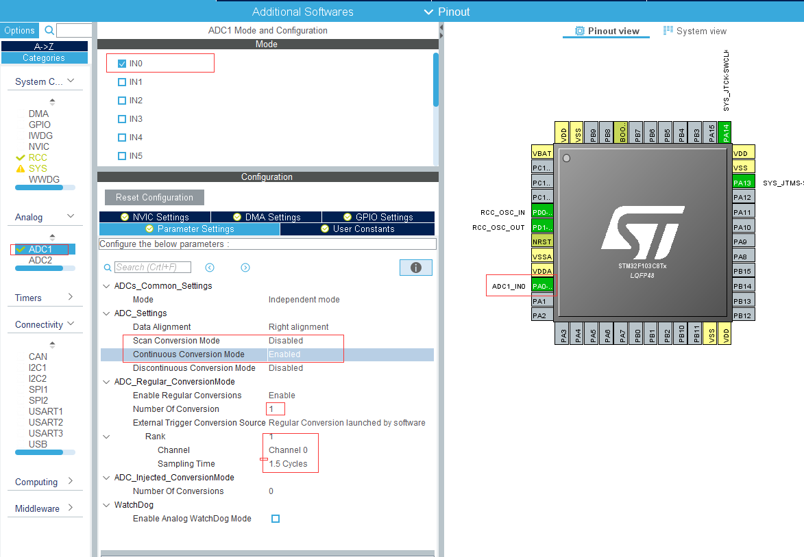 STM32 基础系列教程 12 – ADC 中断_stm32 adc中断-CSDN博客