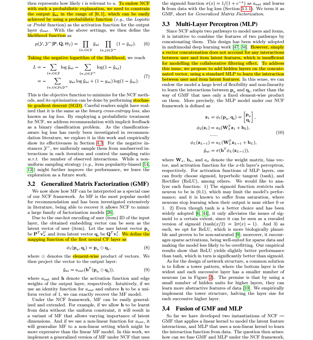 《Neural Collaborative Filtering》NCF模型的理解以及python代码_mlp gmf-CSDN博客