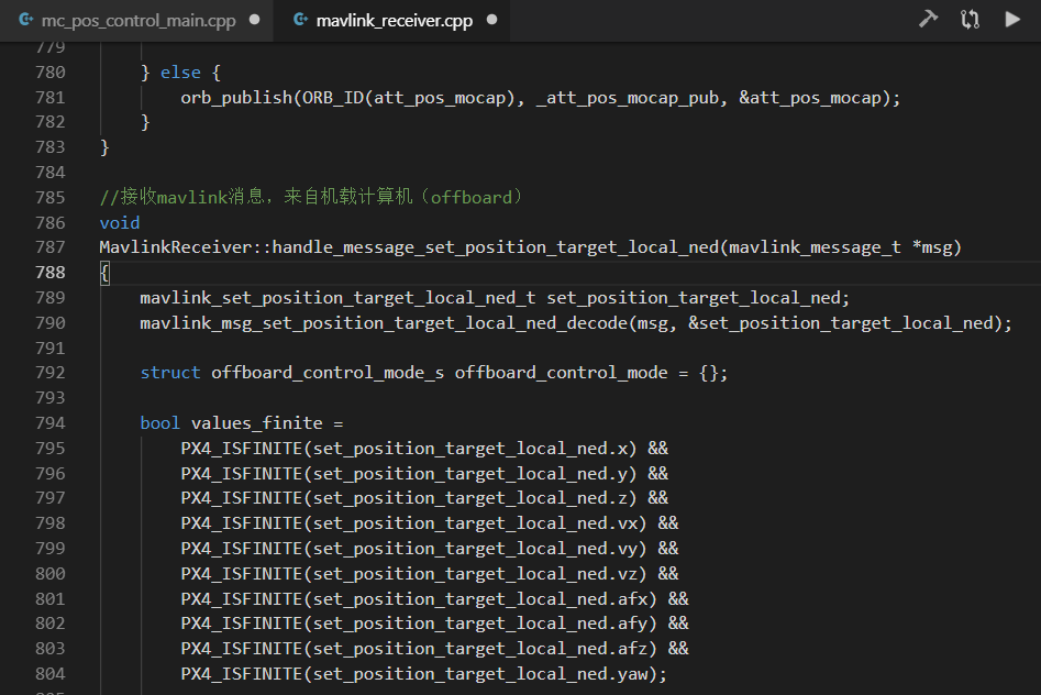 mavlink模块中接收offboard模式下的mavlink消息流_mavlink参数 offboard-CSDN博客