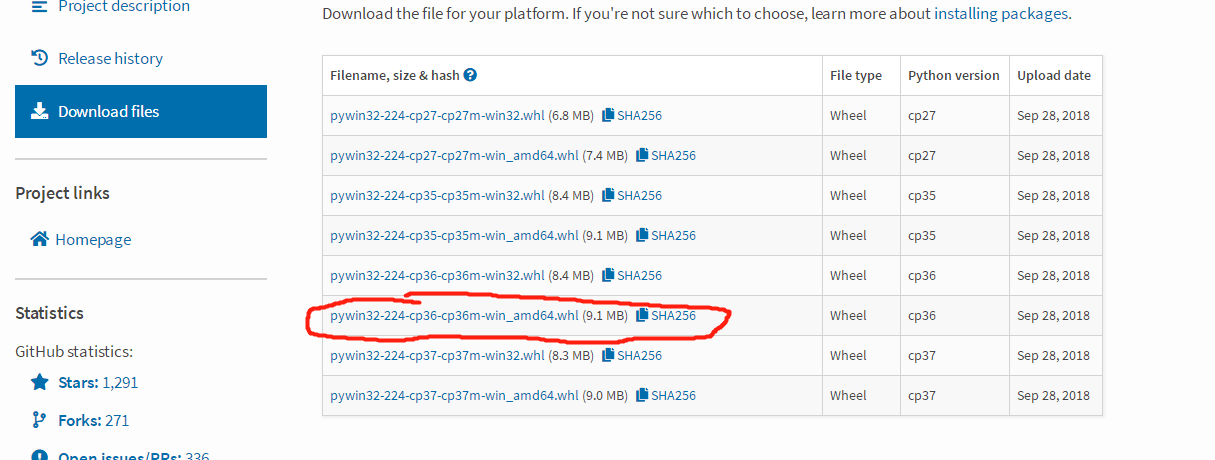 #Python3 （3,6 3.7）中 pywin32安装下载-CSDN博客